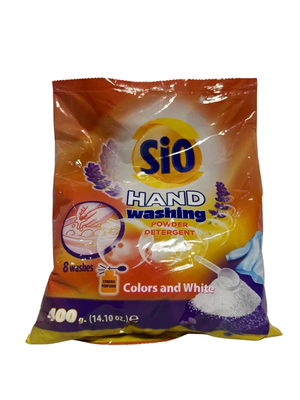 Detergent Praf manual pentru rufe Albe și Colorate 400g SIO - Biotol